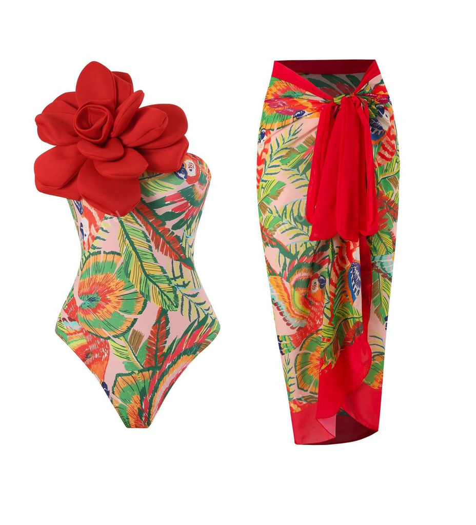 Luxe Amazonia Swimsuit & Sarong Set – Lagoonlab